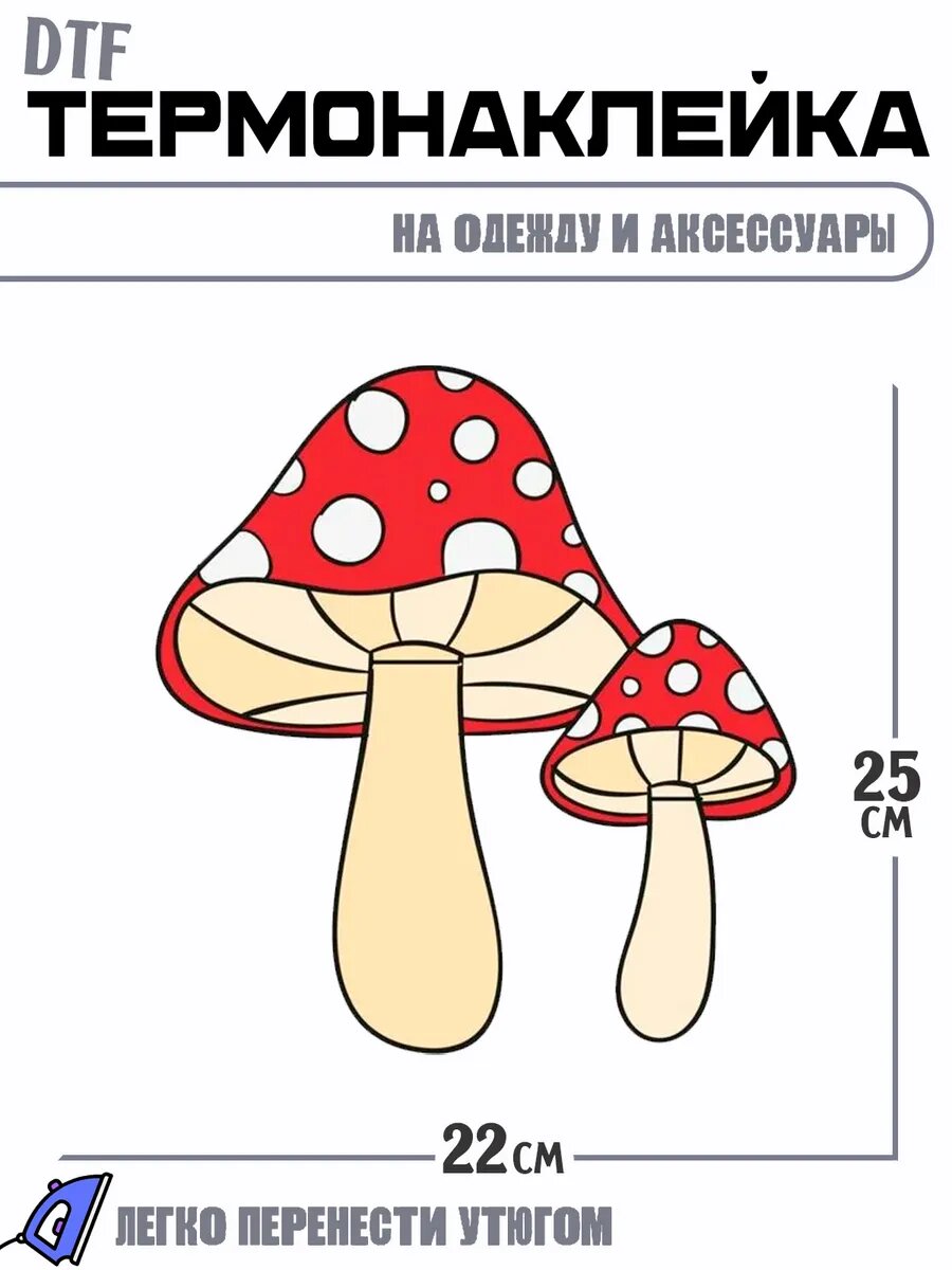 Термонаклейка Мухоморы