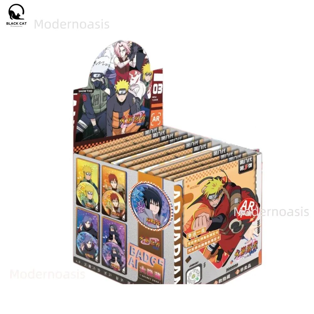 Значок "Naruto" 10 шт. (75 мм, 10 шт. +Карточка)