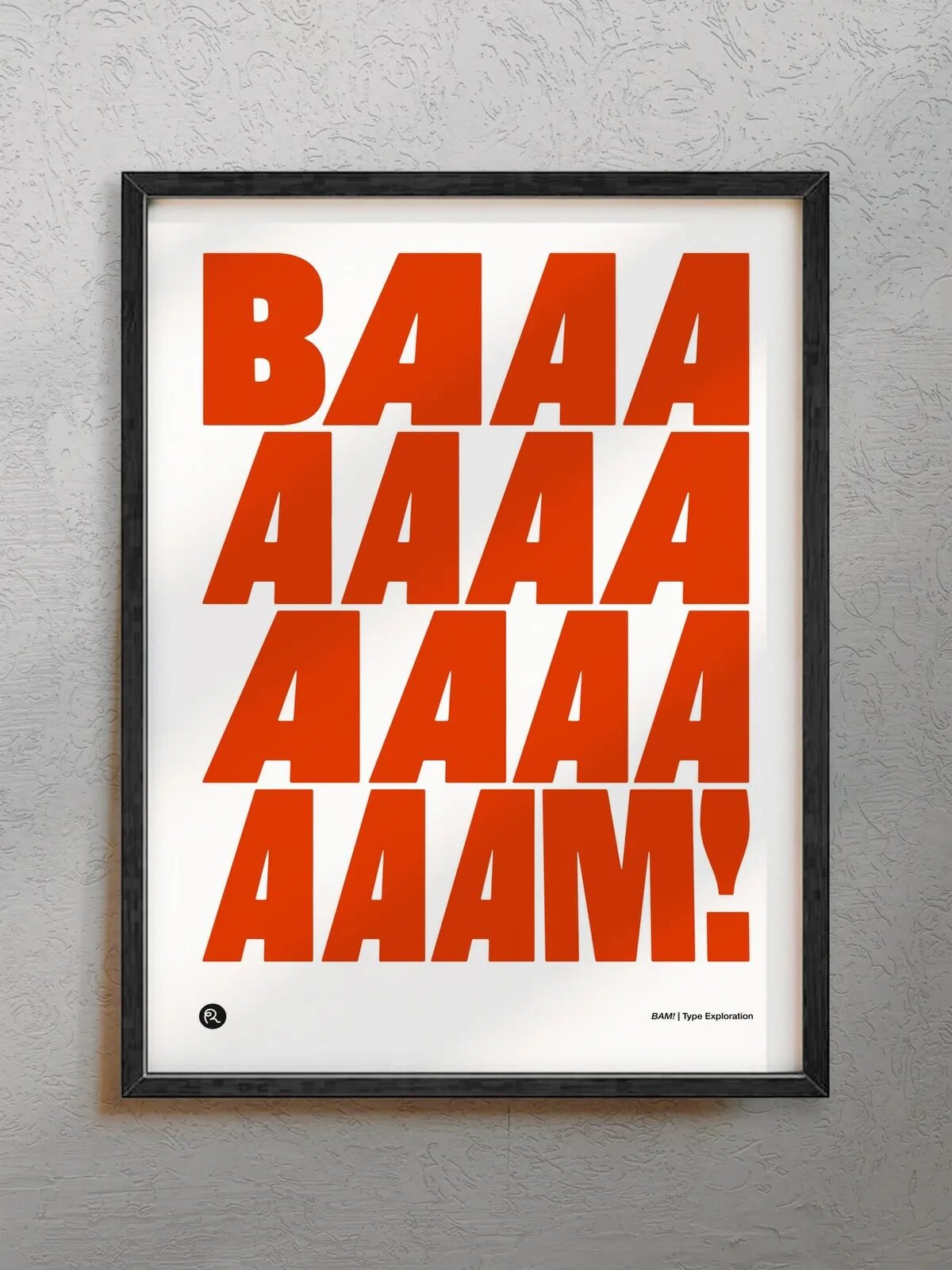 Интерьерный постер "Bam!" в стиле pinterest, формат 30x40 см