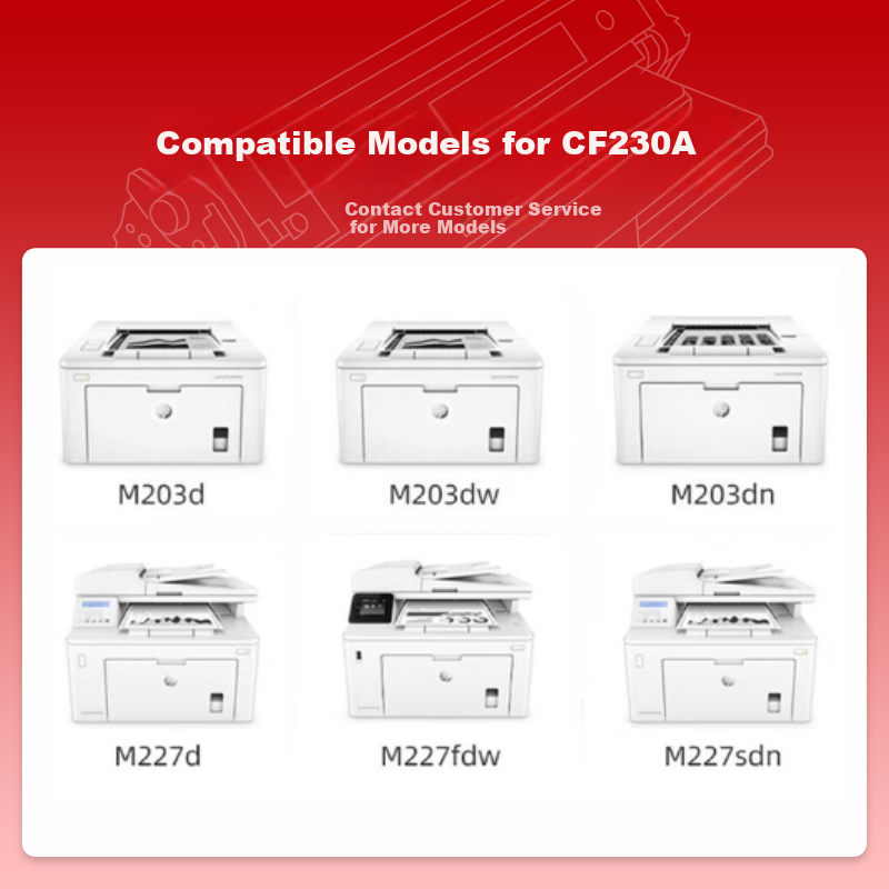 Шунцзя совместимый тонер-картридж HP 230A CF230A 6500 страниц, высокая ёмкость для принтеров M203dw M227fdw