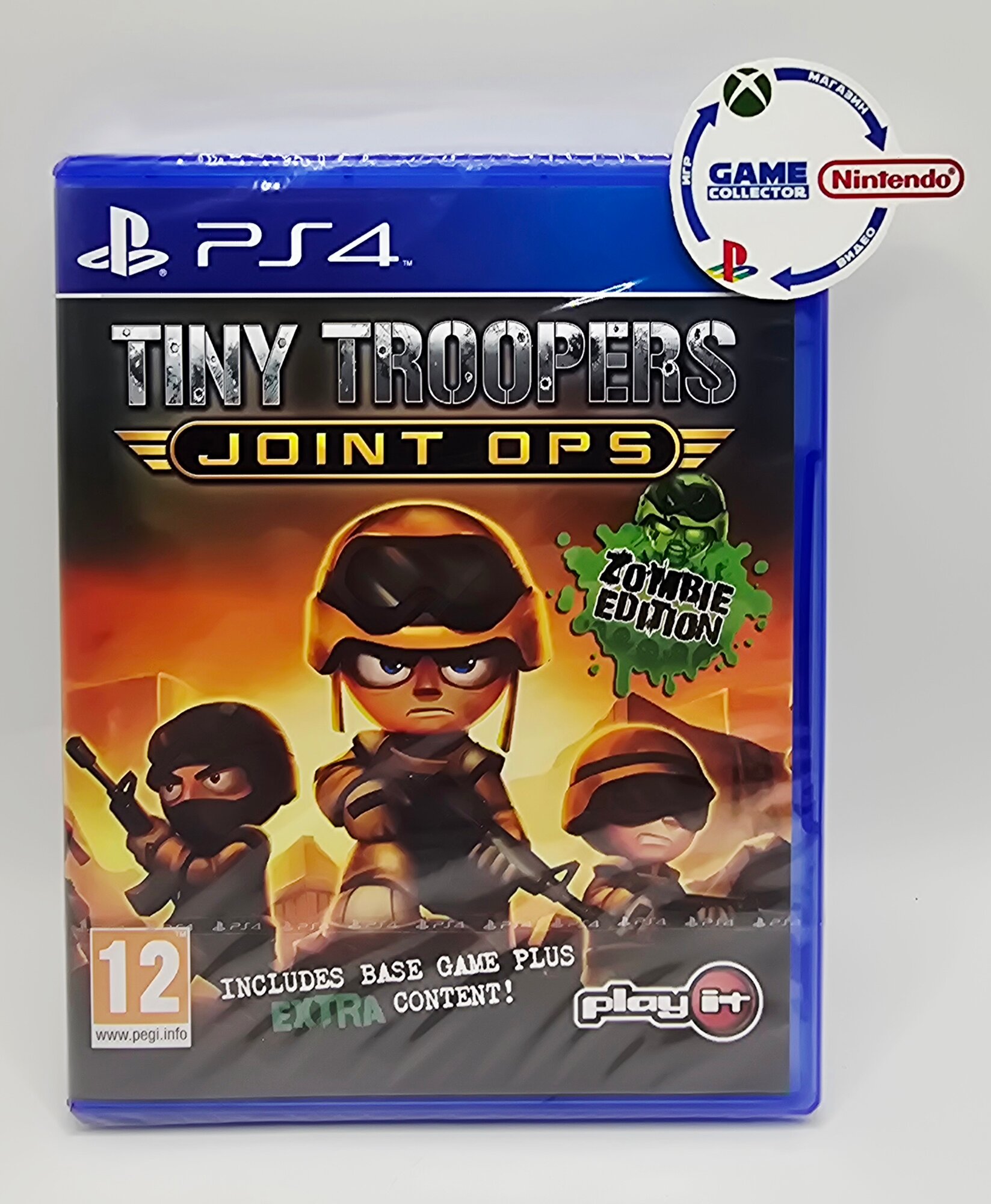 Игра Tiny Troopers Joint Ops Zombie Edition для Sony PlayStation 4 на диске, на английском языке.