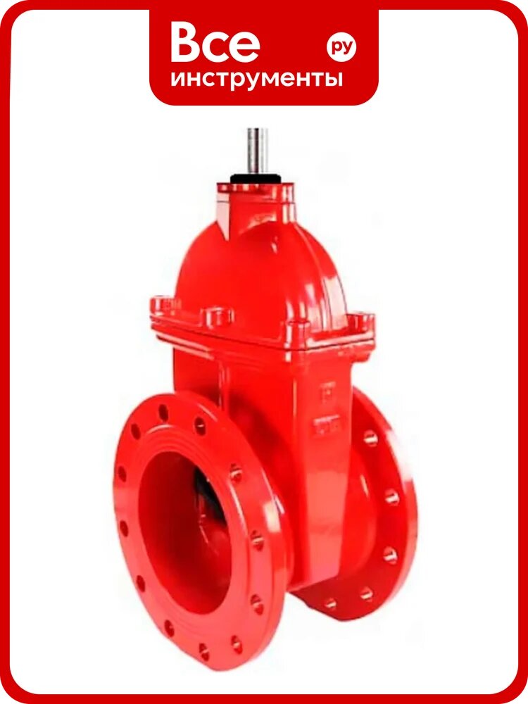 Задвижка клиновая DN-ru 30ч939р GGG50-GGG50-EPDM-RED Ду50 Ру10/16, ОСТ тип А, невыдвижной голый шток, крутящий момент 22Нм D040-10153