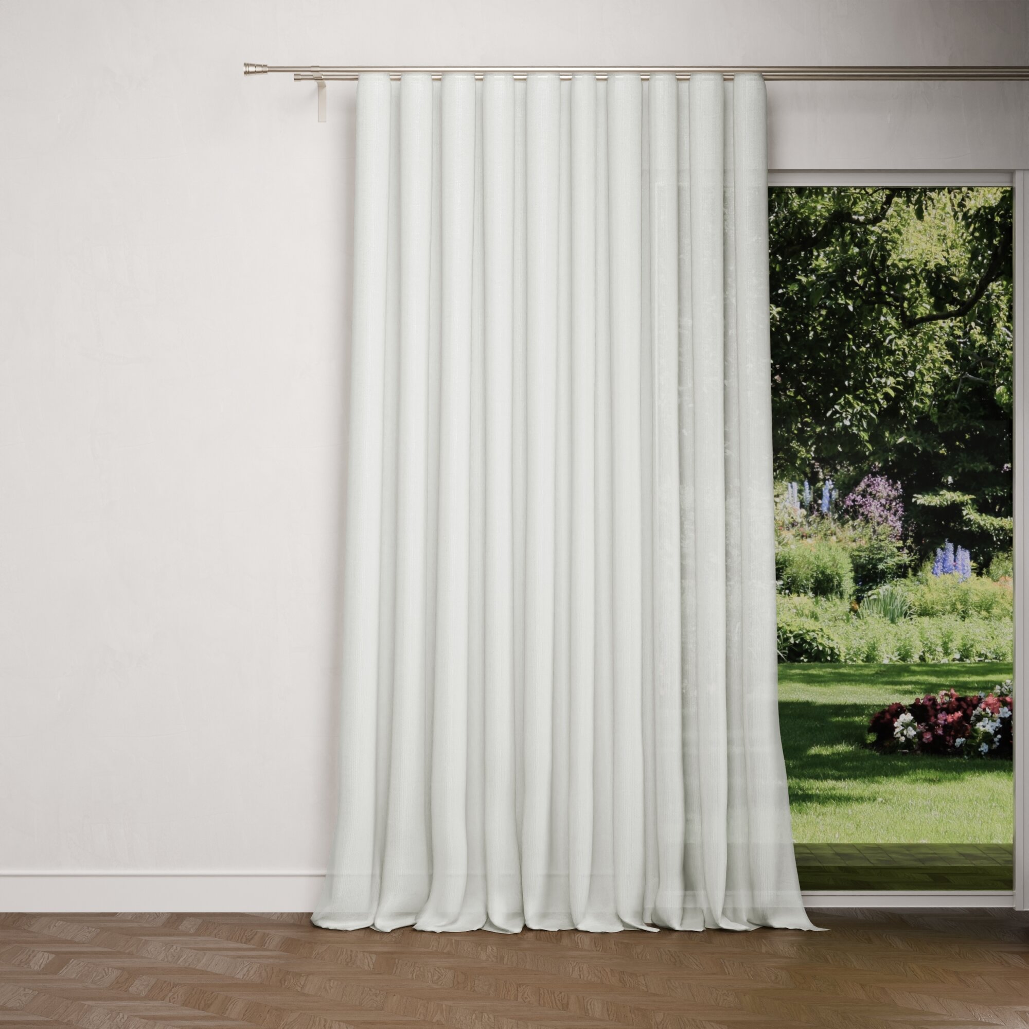 Тюль на ленте Inspire Polyone 300x280 см цвет экрю Cream 5