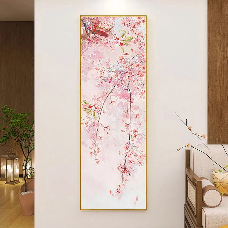 Алмазная мозаика / размер 140x50CM/цветок/алмазная вышивка/Подходит для украшения стен(без подрамника, без рамки)