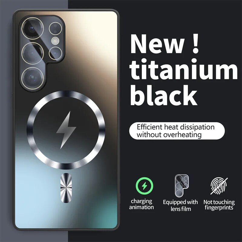 Чехол Samsung Galaxy S25 Ultra, черный, магнитный