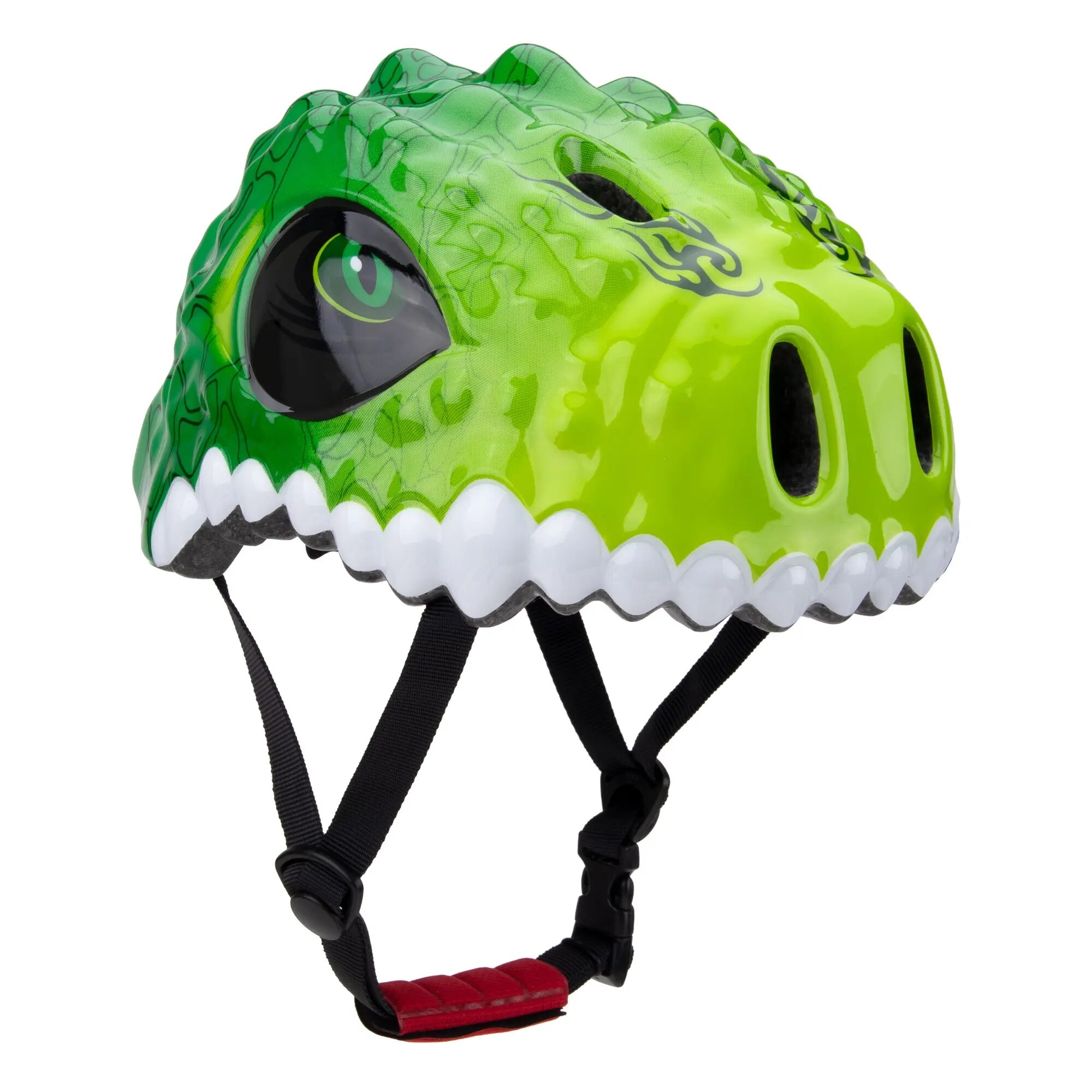 Шлем детский OYYO HT92, зеленый динозавр, размер S (51-54)