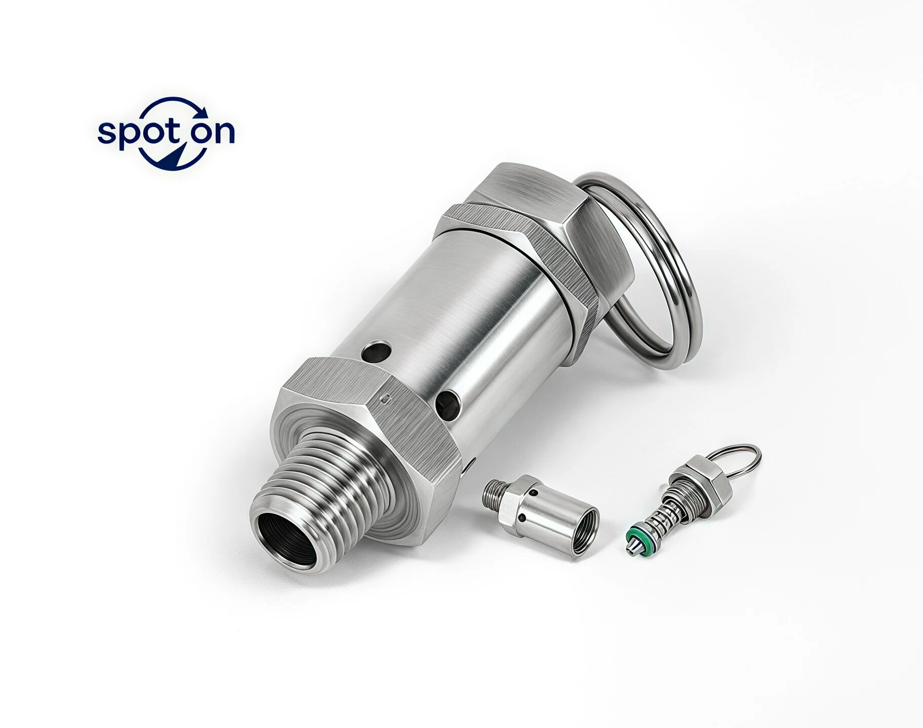 Предохранительный клапан нержавеющая сталь 304 1/2'1/4' BSPT/NPT 0.5-10 1/2", 2 Bar Fixed, BSPT