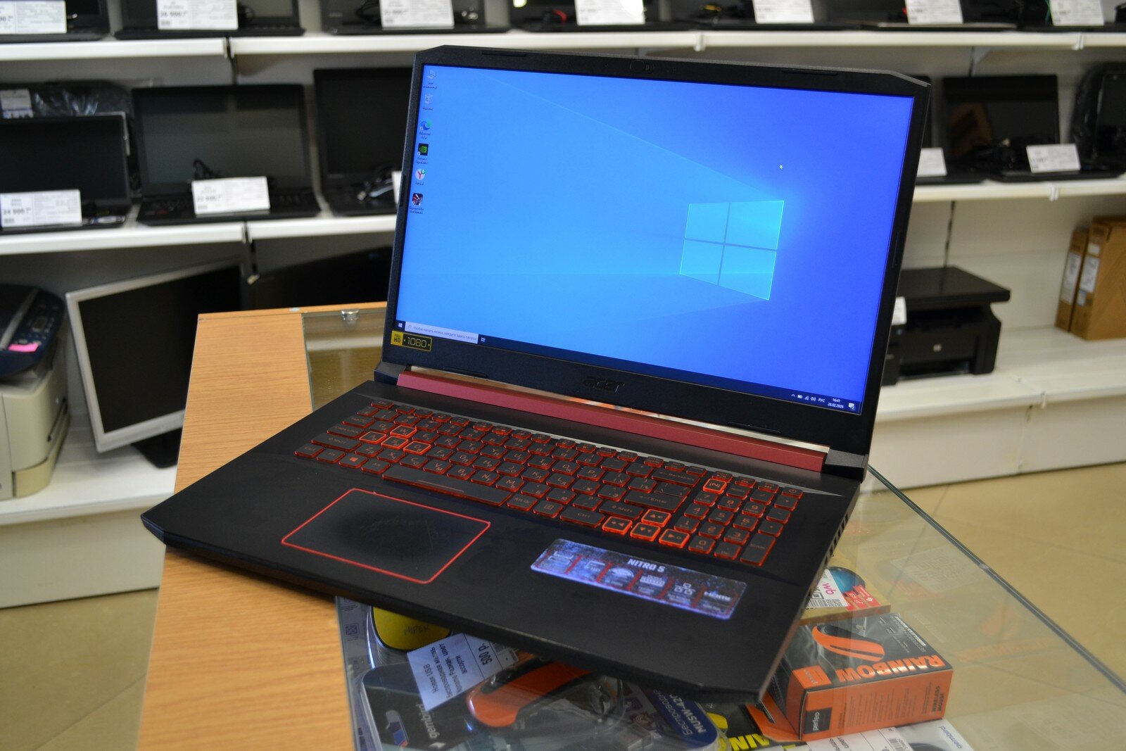 Ноутбук 17,3" Acer AN517-51-56DS (Intel Core i5-9300H, RAM 10 ГБ, SSD 512 ГБ, Nvidia GeForce GTX 1050 3 ГБ GDDR5)