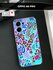 Чехол на Oppo A6 Pro / Оппо A6 Про с принтом Голубой леопардовый фон