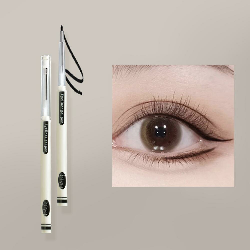 Гелевый карандаш для глаз Biya Eyeliner Gel Pencil долговечен