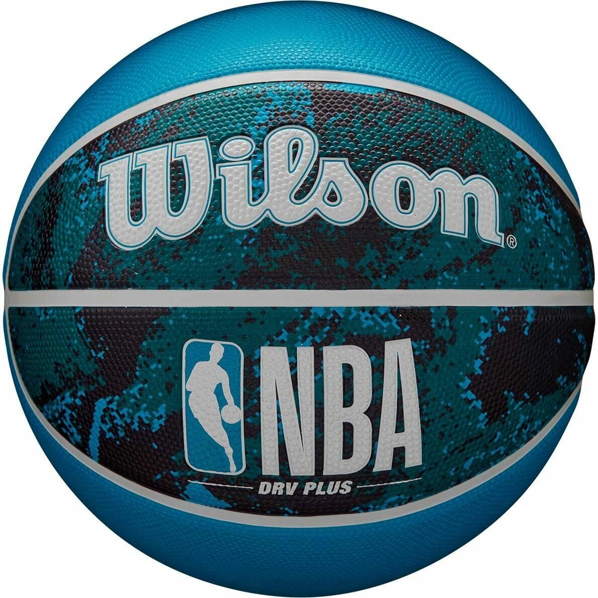 Баскетбольный мяч WILSON NBA DRV Plus Vibe Blue, Decathlon, Цвет: Синий, Размер: 7
