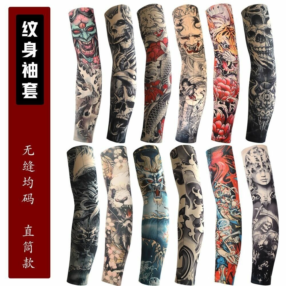 Тату рукав/ Временная татуировка/ УФ защита