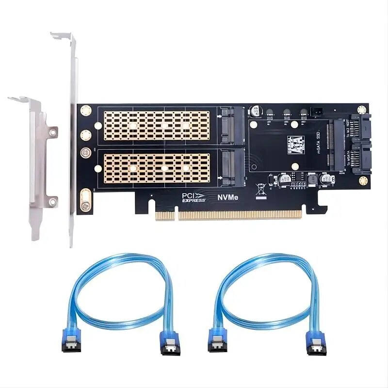 PCIe X16 to M.2 SSD Adapter 3in1