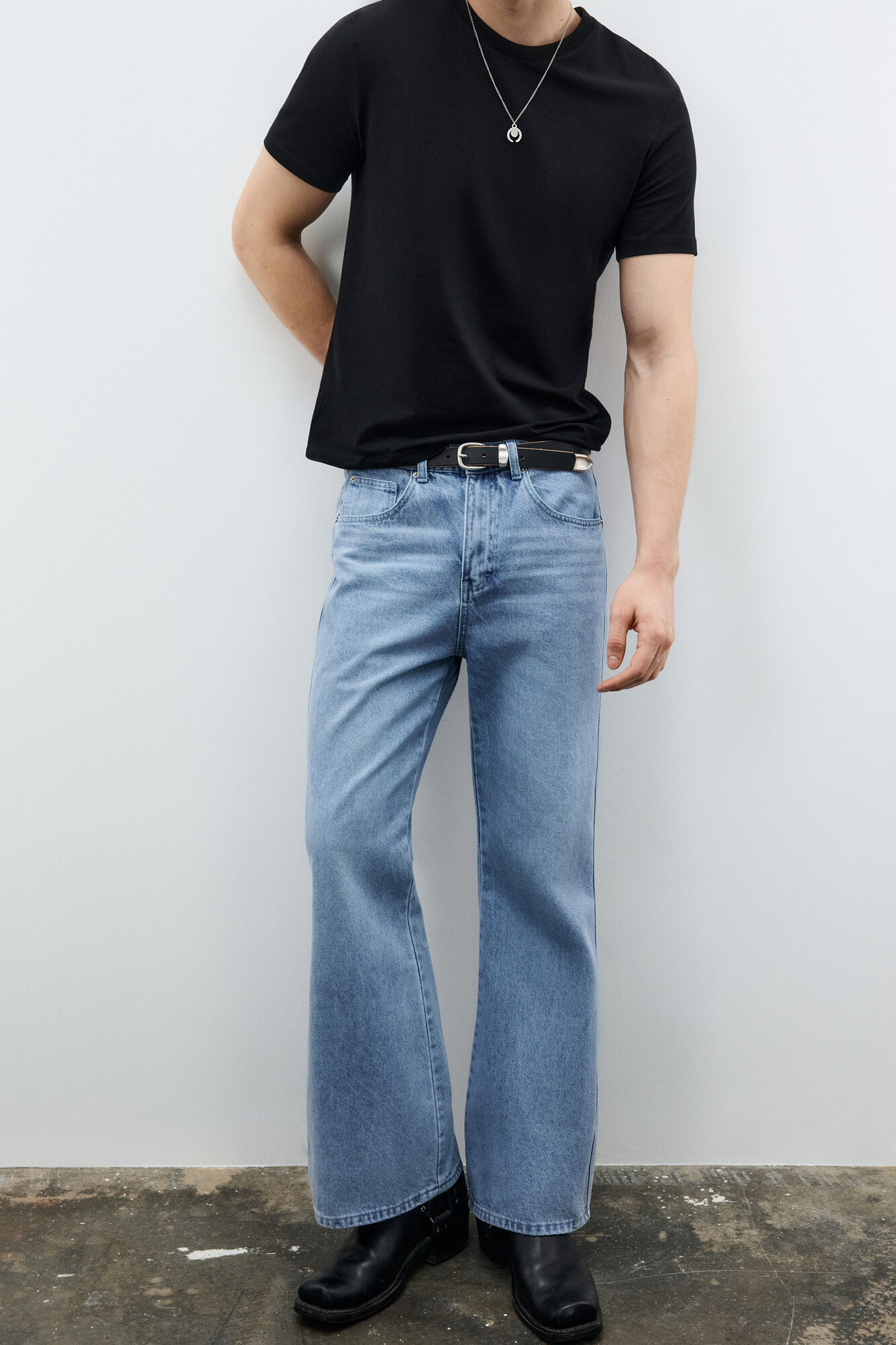 Джинсы клеш basic 