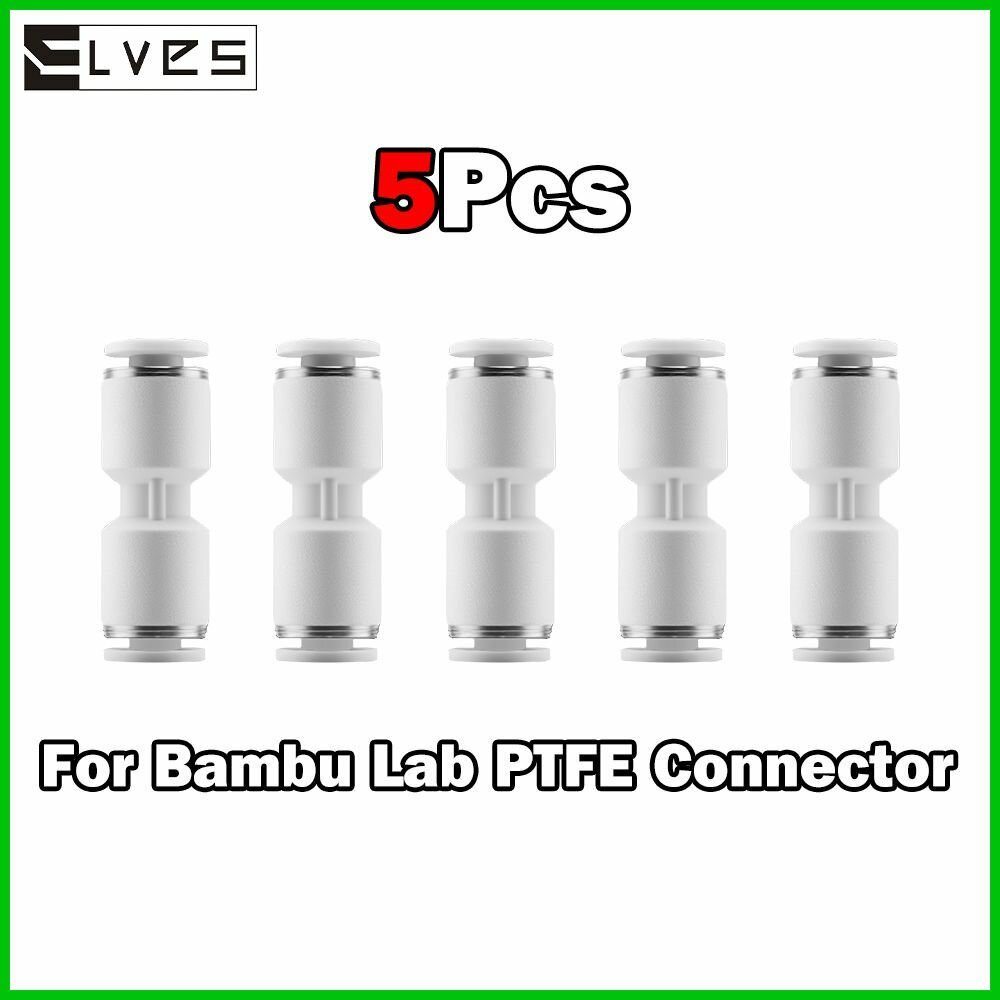 Аксессуары для 3D-принтера bamboo тефлоновый соединитель для подающей трубки, соединитель AMS Feed PTFE