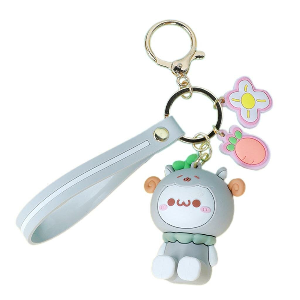 Брелок для ключей и телефона, Серый