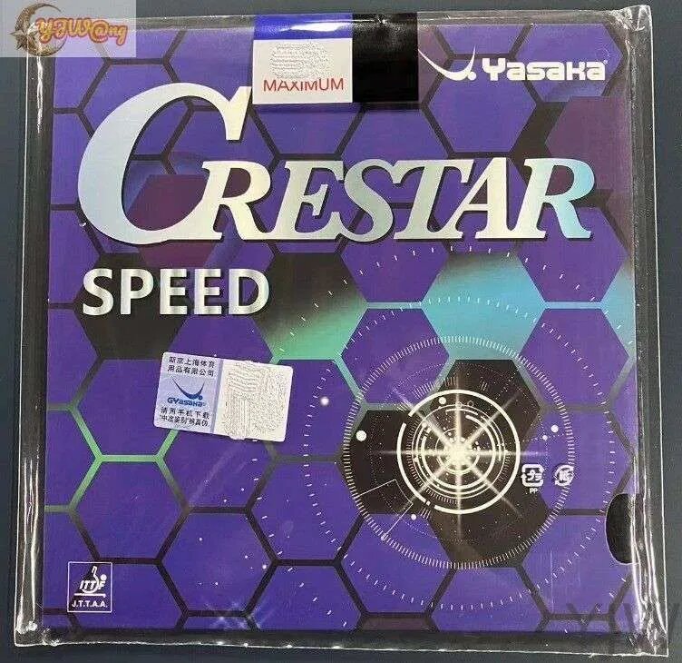 Накладка YASAKA CRESTAR SPEED чёрная для настольного тенниса, для отработки техники игры