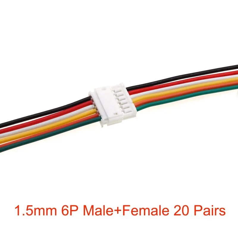 Кабели ZH1.5mm 2-6P 20 пар 200 мм 6P