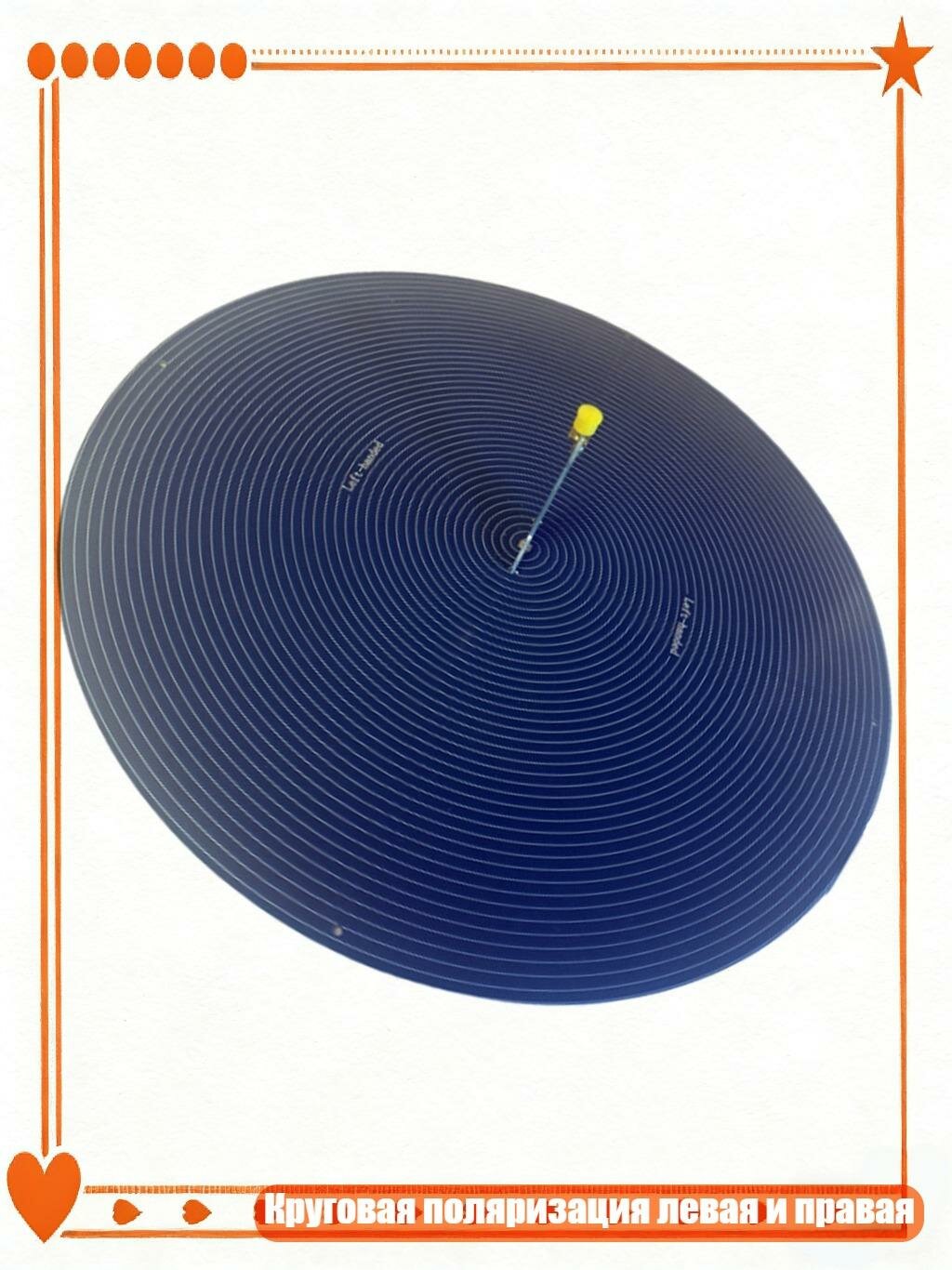 Широкополосные архимедовы антенны 120 МГц–6 ГГц, Вращение правой рукой - внешняя резьба SMA