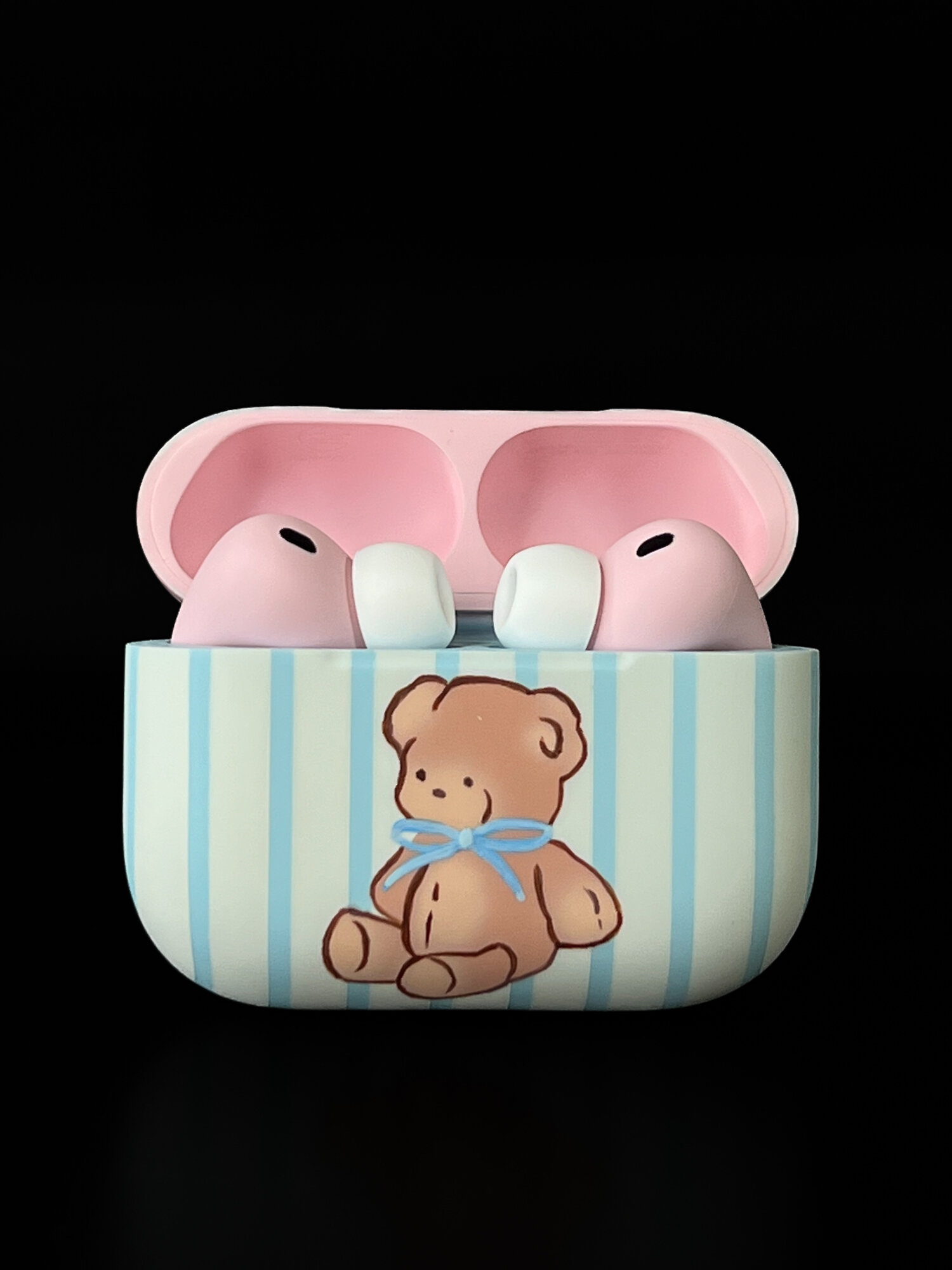 Наушники AirPods Pro 3 (ANC, MagSafe, 2025) "Custom Милый мишка"