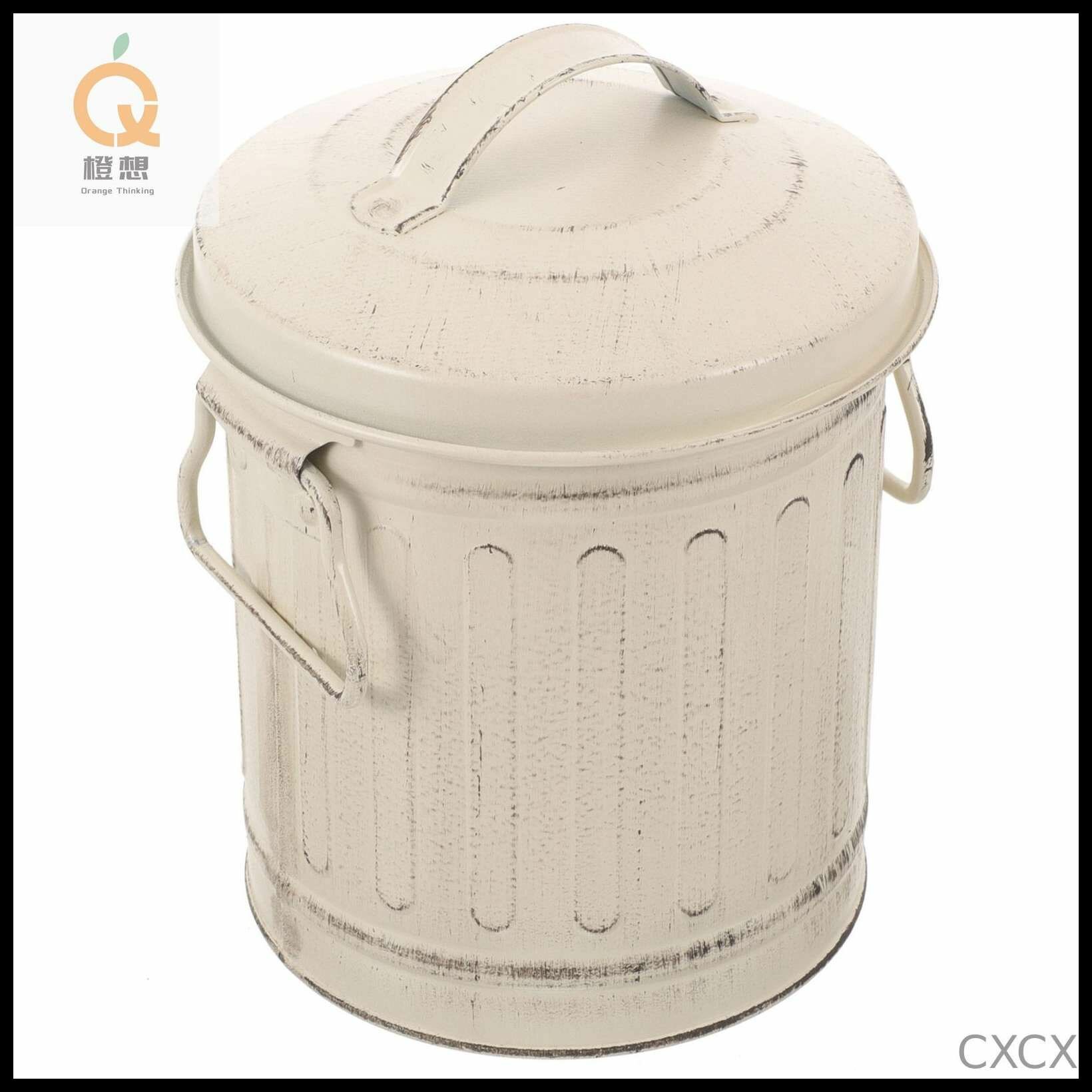 Металлическое Ведро Для Пепла С Крышкой, Железо, Прямоугольное, 1 Штука