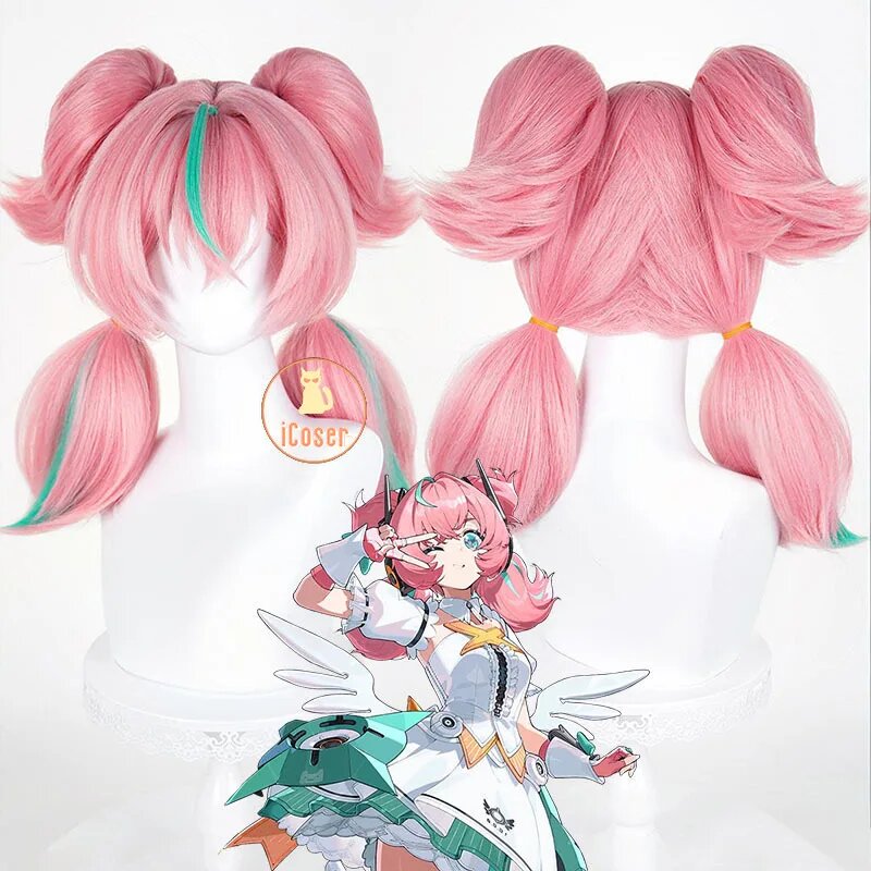 Zenless Zone Zero Aria Косплей Костюм Розовый, L, Wig only