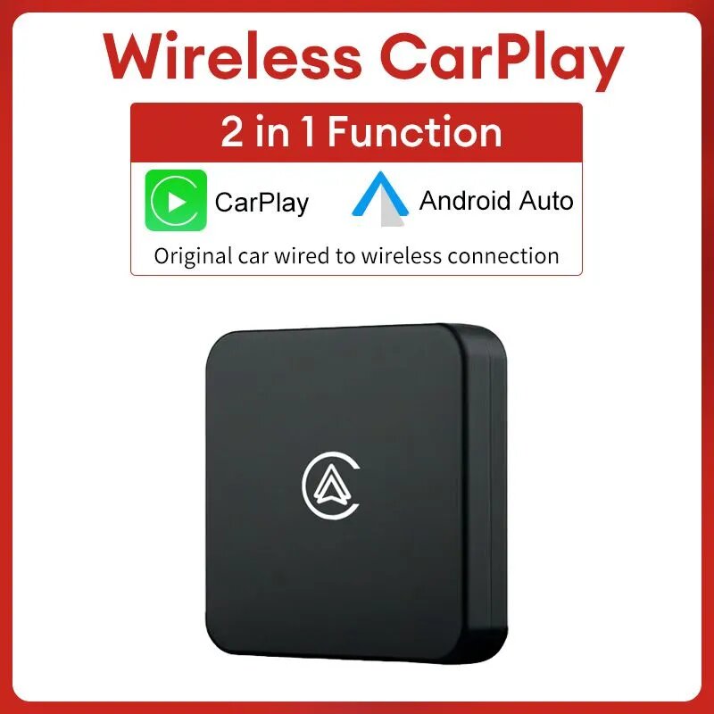 Carabc CarbitLink адаптер для беспроводного CarPlay и Android Auto, для Geely/Jetour/Changan/Hongqi/Chery, черный — фото 1