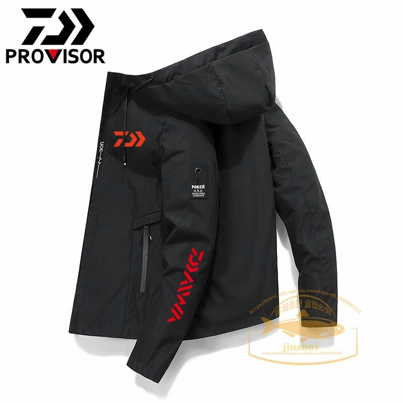 Мужская походная куртка daiwa, для отдыха, рыбалки, 2024/рыболовная куртка с капюшоном