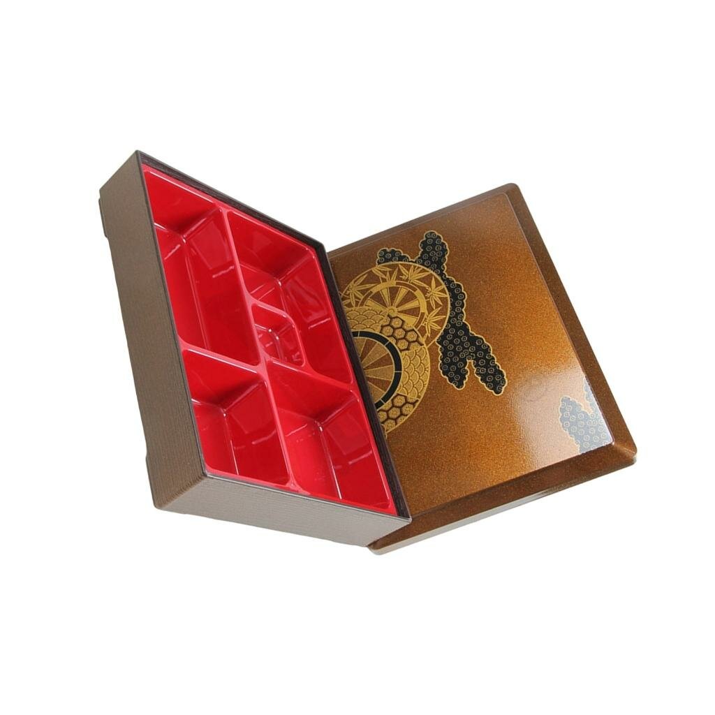 Японский бенто-контейнер с 5–6 отделениями, Золото - A