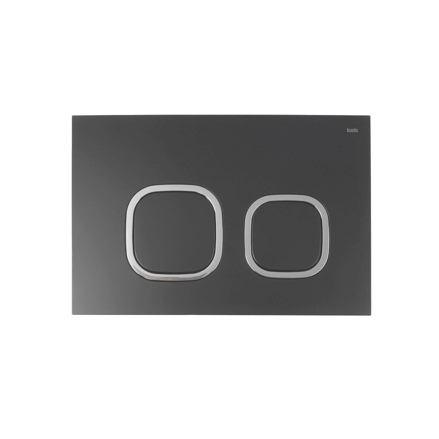 Кнопка смыва универсальная IDDIS Unifix UNIS4BCi77 чёрная матовая