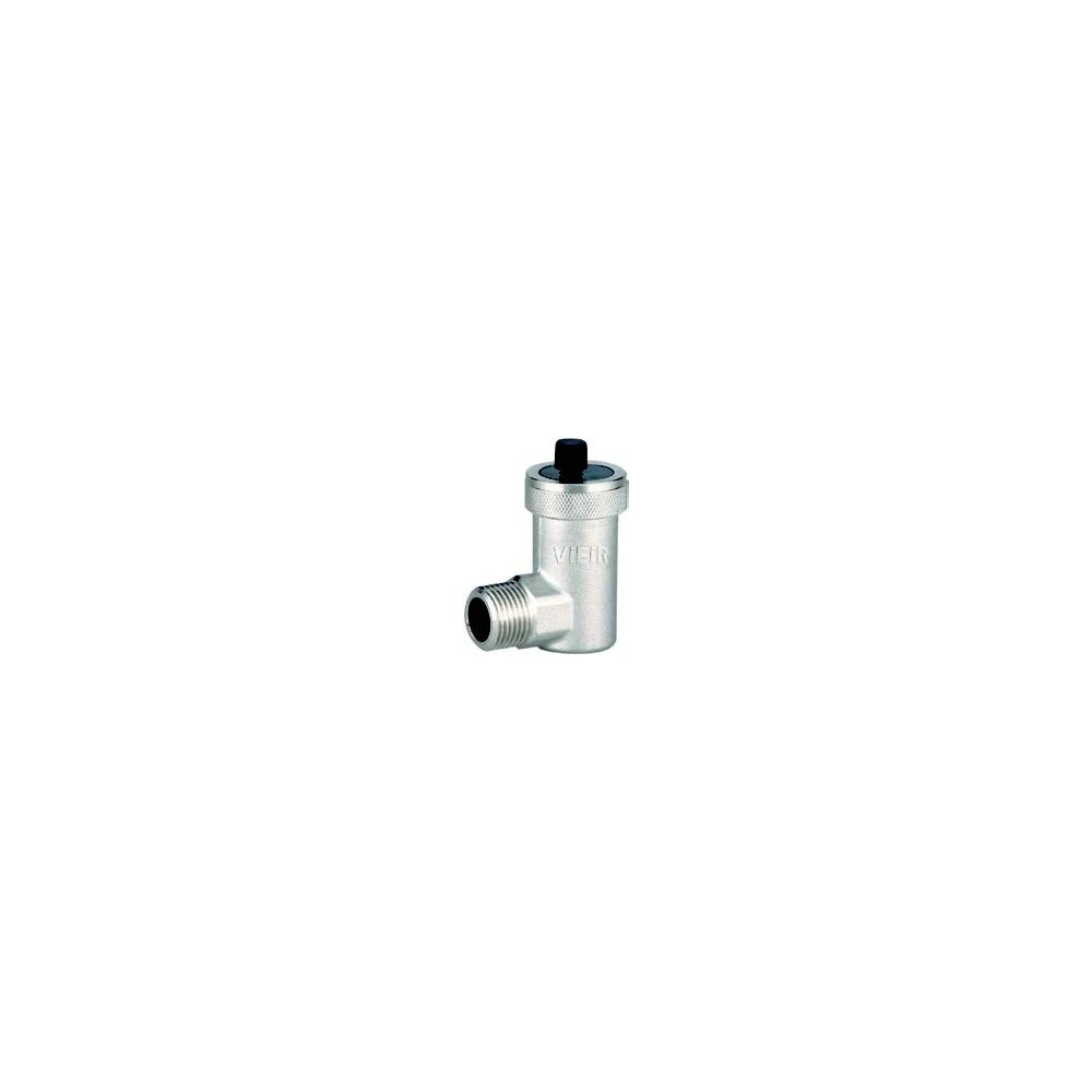 Автоматический угловой воздухоотводчик ViEiR 1/2″ хромированный для радиаторов и декоративных систем отопления PF505