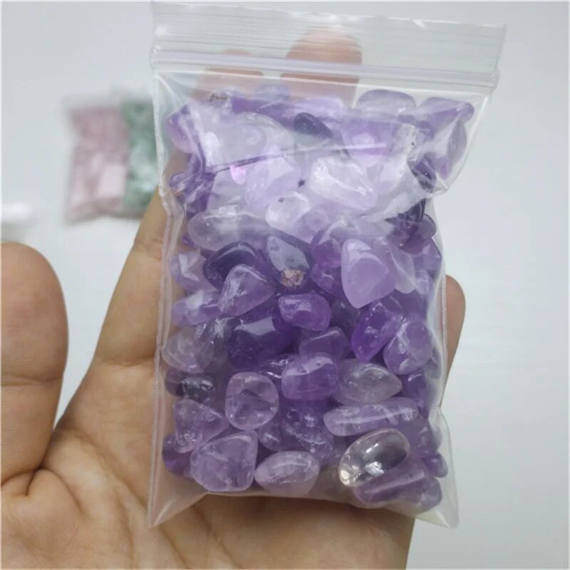 Кристаллы Sisterstone для аквариума 50г Фиолетовый, 7-9mm, Amethyst