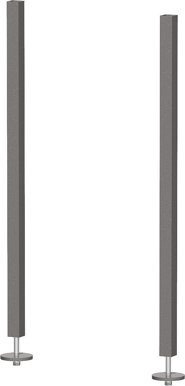 Комплект стоек для крепления 2х перфо панелей к верстаку Ferrum 01. A10-NEW