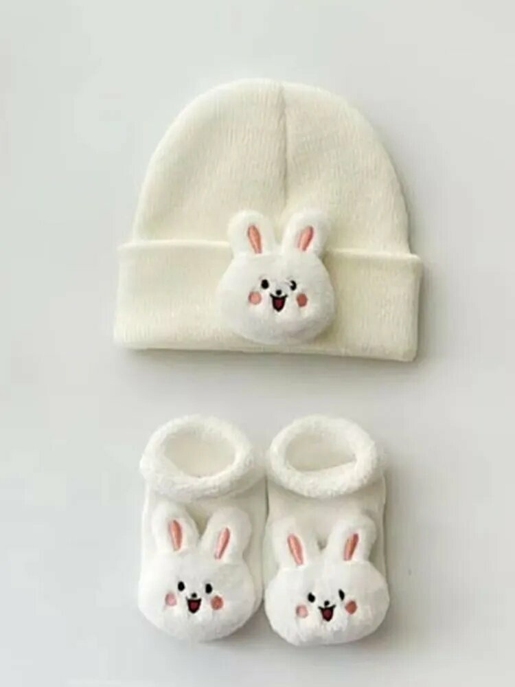 Чепчик для новорожденных Комплект из шапочки и носков, 2 шт