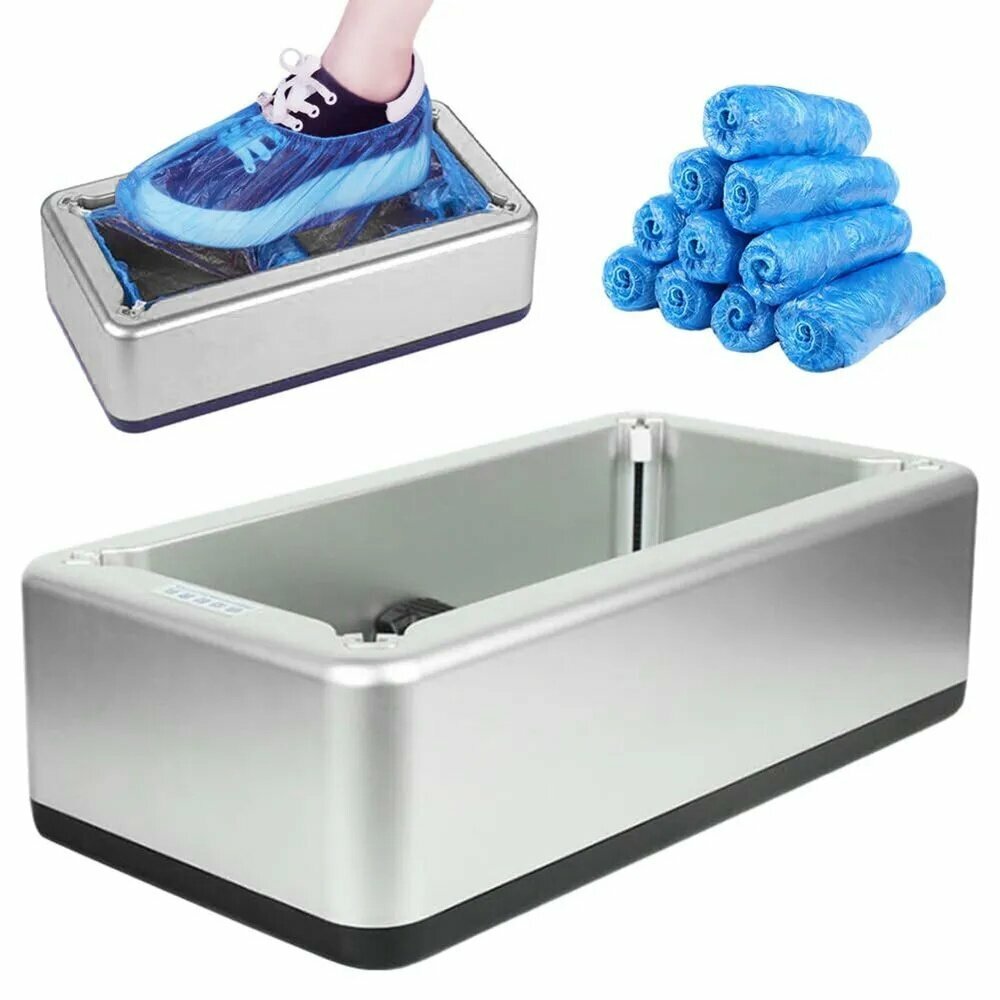 Автоматическая машина для изготовления бахил с бахилами для обуви