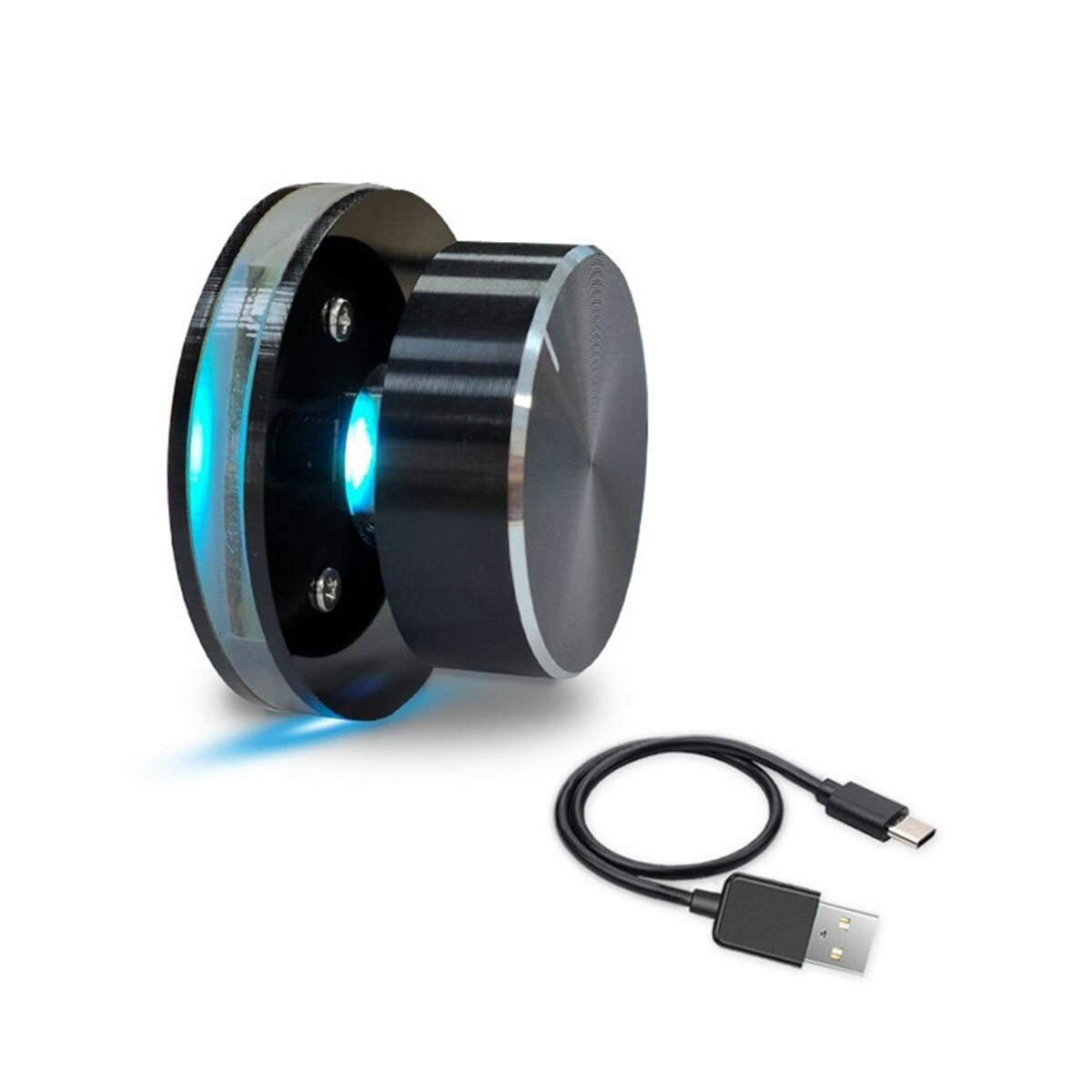 USB-регулятор громкости для Android-системы ПК, мультимедиа, тип C, внешний контроллер регулировки носителя EC11 с RGB-подсветкой