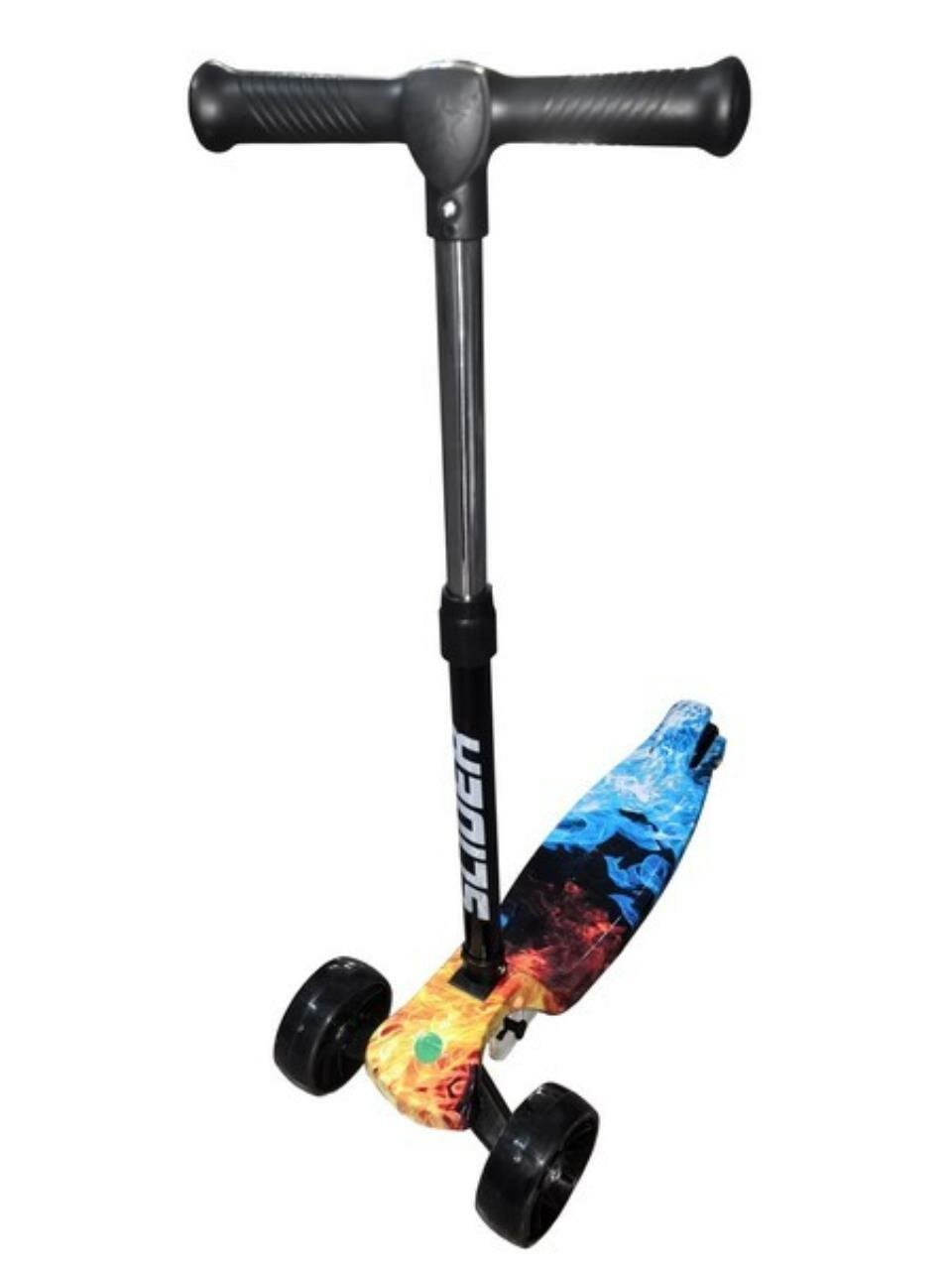 Самокат Slider, трехколесный, светящиеся колеса, регулировка руля, максимальная нагрузка 30 кг