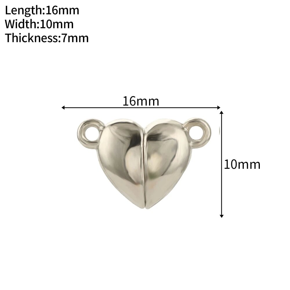 Магнитная застежка-коннектор из нержавеющей стали для изготовления ювелирных изделий своими руками