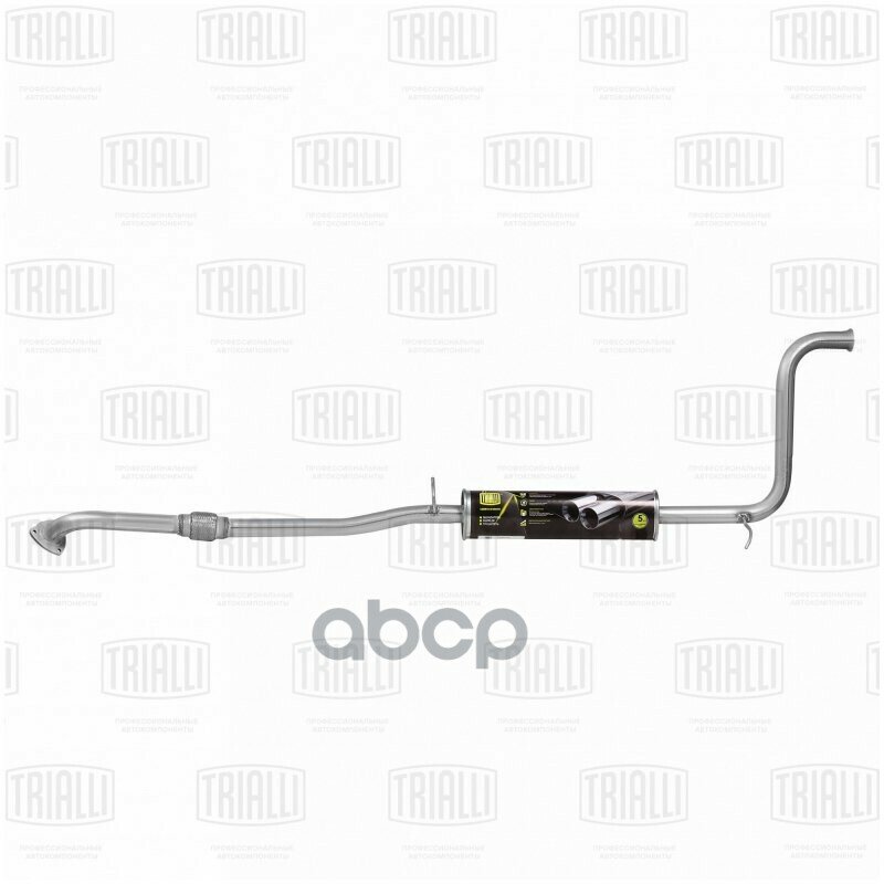 Глушитель Доп. Алюм. (Резонатор) Для А/М Лада Granta (10-) С Гофрой (Eam 0122) Trialli арт. EAM0122