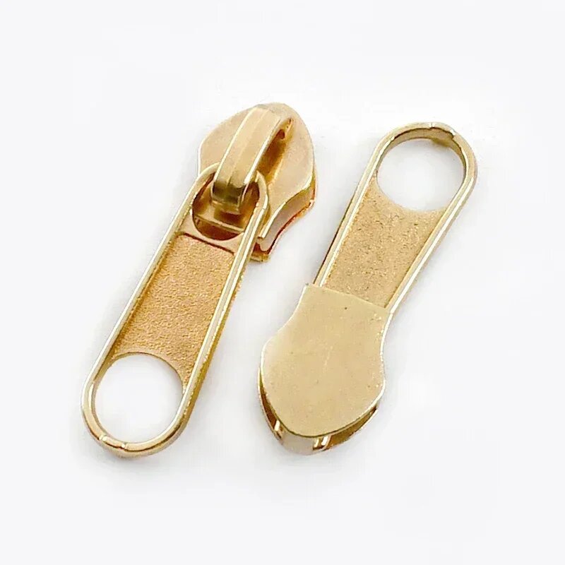 Слайдеры для молний Meetee 5#, 5/10/20 шт. KY378-LightGold, 10Pcs