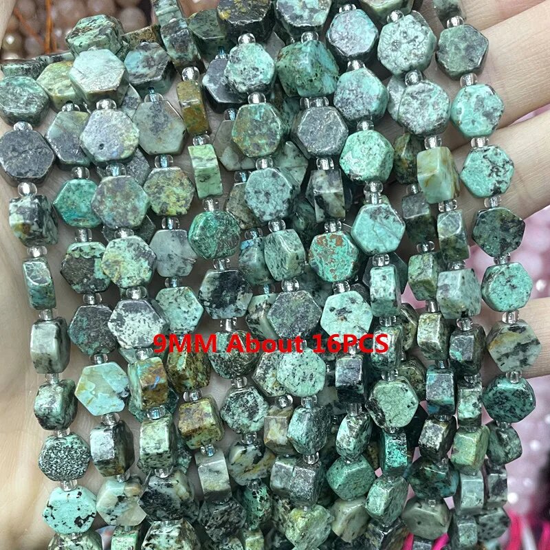 Бусины из африканской бирюзы SYSRXLR 9MM About 16 PCS