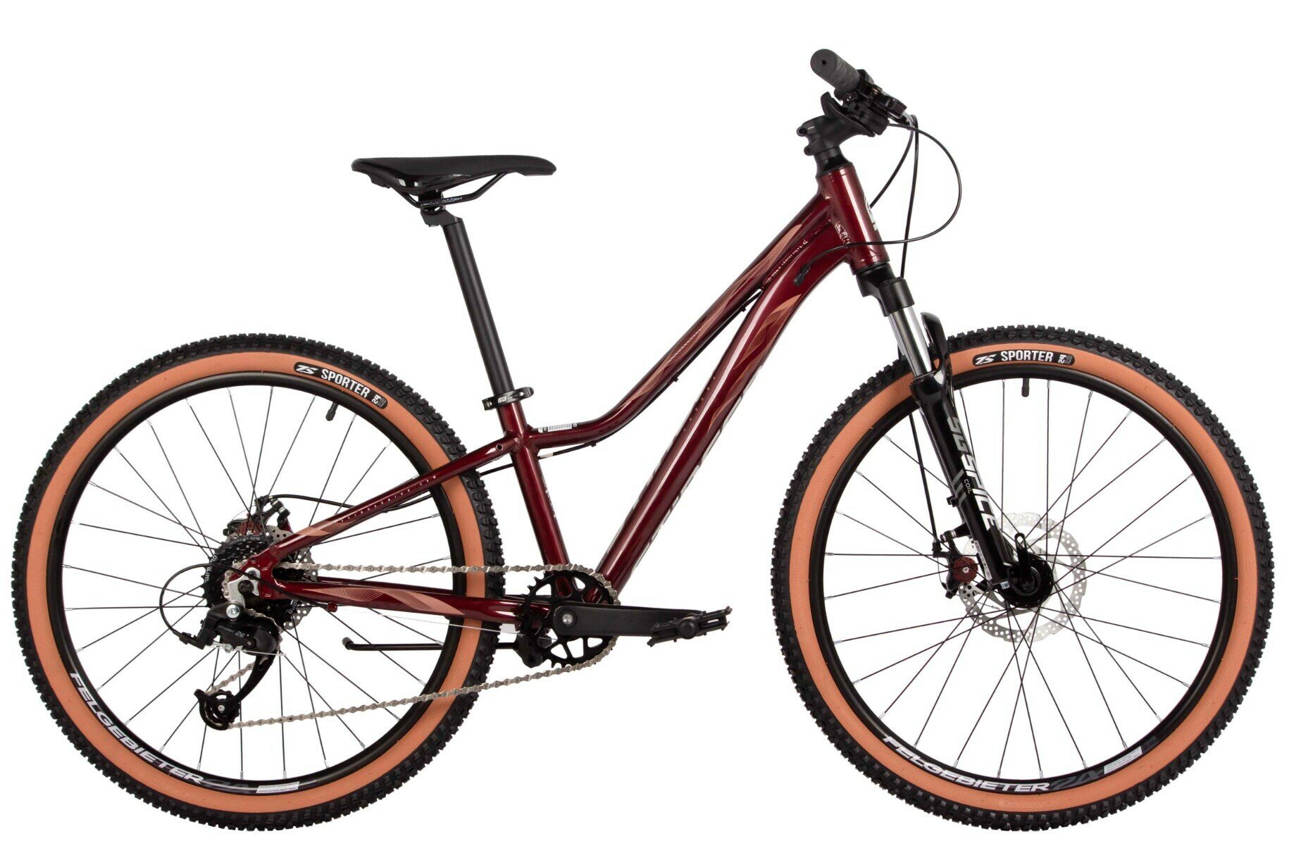 Подростковый велосипед Stinger Laguna Jr. (2025) 24 Красный (130-145 см)