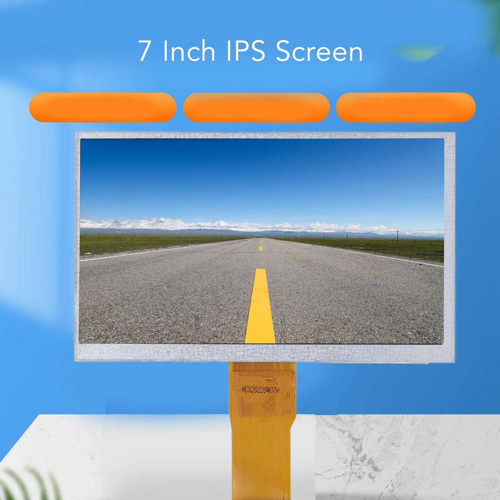 7-дюймовый IPS ЖК-экран с полным углом обзора, разрешением 1024x600 TFT, модуль ЖК-дисплея высокой четкости