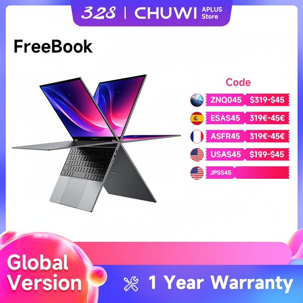 Ноутбук Chuwi FreeBook, 13.5", 16/512ГБ, i7-6500U, Windows