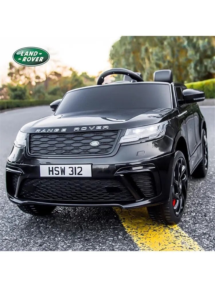 Land Rover детский электромобиль с EVA колесами/дистанционное управление/4WD/кожаное сиденье/двухместный