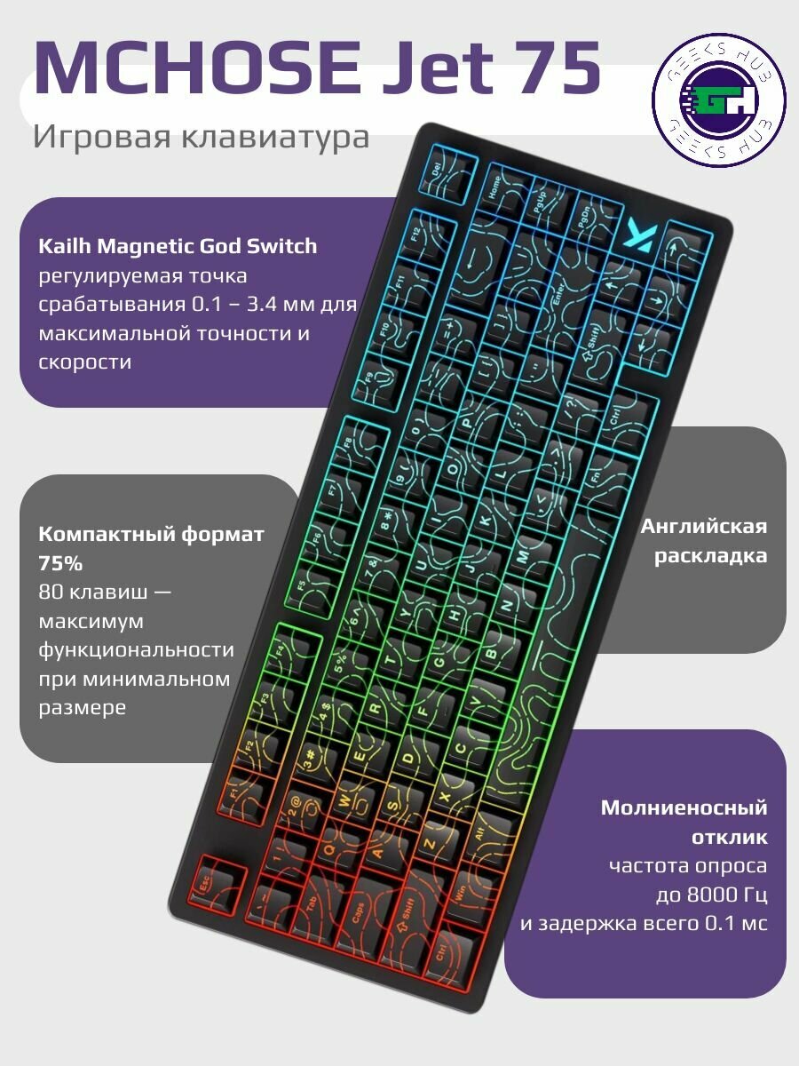 Игровая клавиатура MCHOSE Jet 75