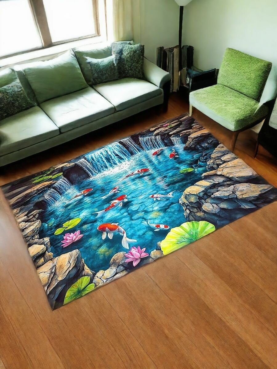 Коврик придверный 3D 90x60 см