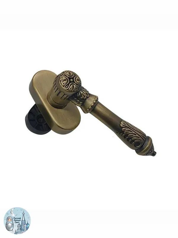 Латунная рельефная ручка для дверей и окон, 43 мм, винтажный дизайн