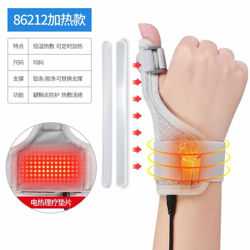 Защитный бандаж для запястья Guanai при теносиновите для мужчин и женщин, шина для фиксации пальца большого пальца при переломе, реабилитация при синдроме запястного канала.