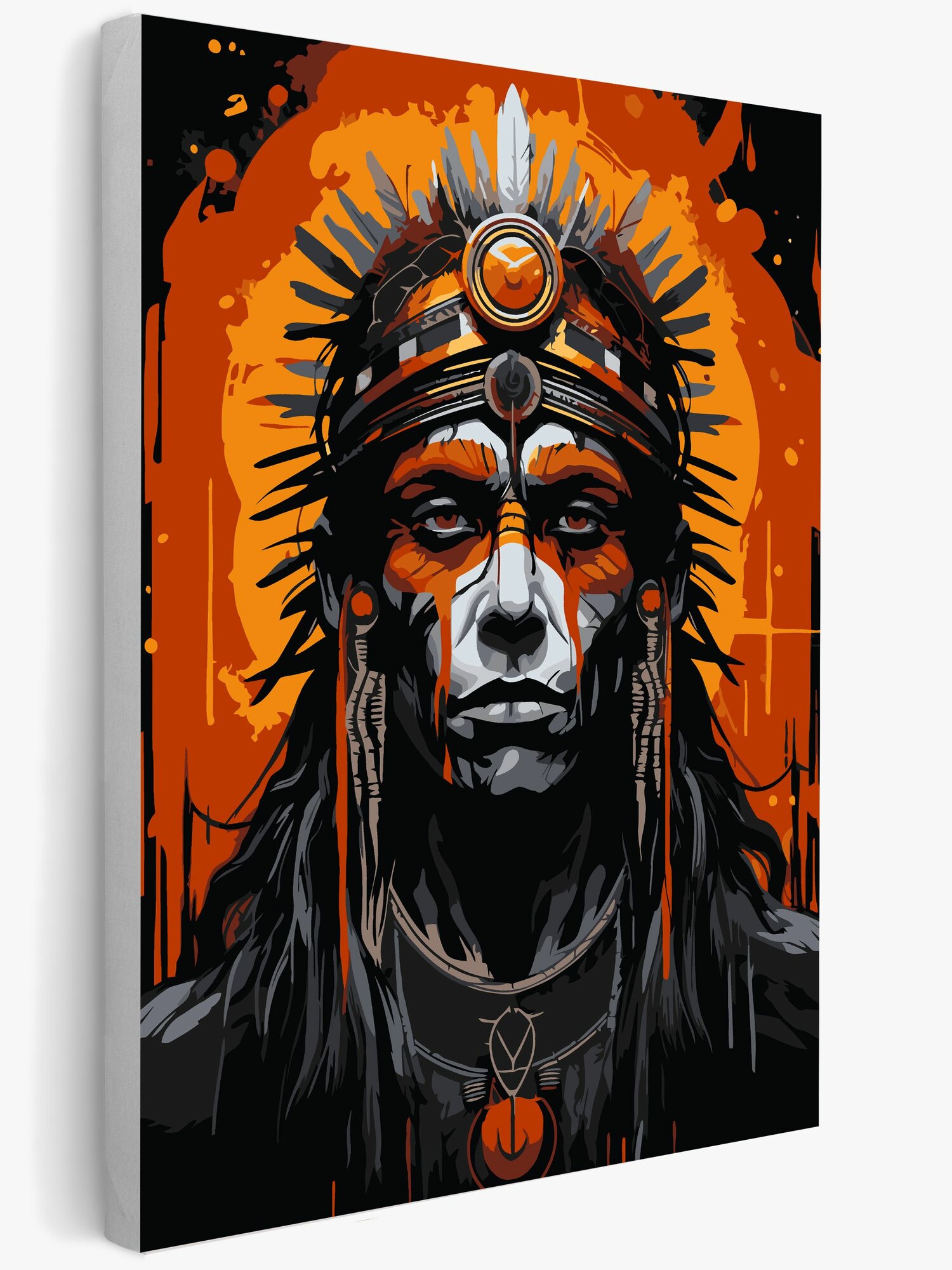 Картина по номерам индейцы